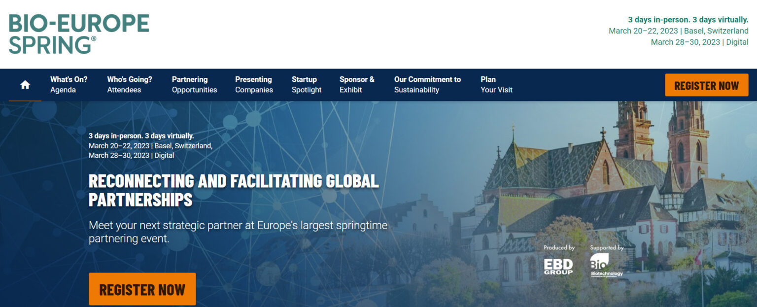 BIO-Europe Spring 2023: Meet your next strategic partner at Europe's ...